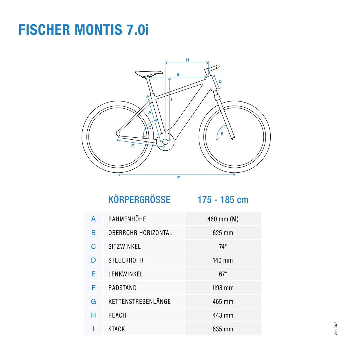FISCHER E-Mountainbike Montis 7.0i - rot, RH 46 cm, 29 Zoll, 630 Wh ...